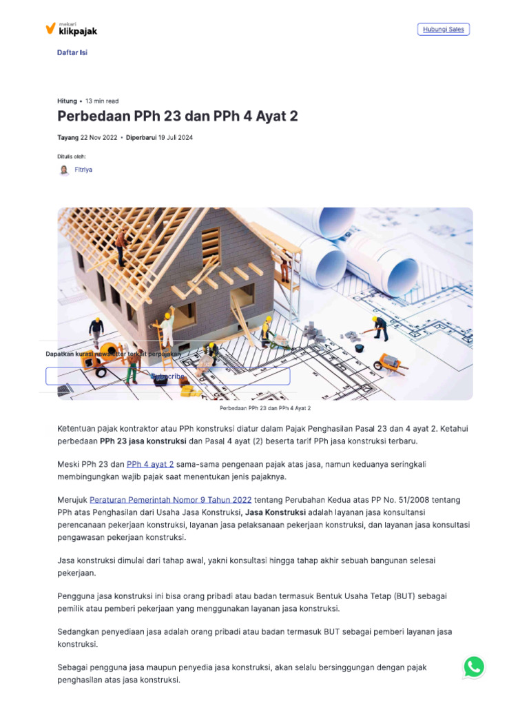 PPH Pasal 4 Ayat 2 Vs PPH 23 | PDF