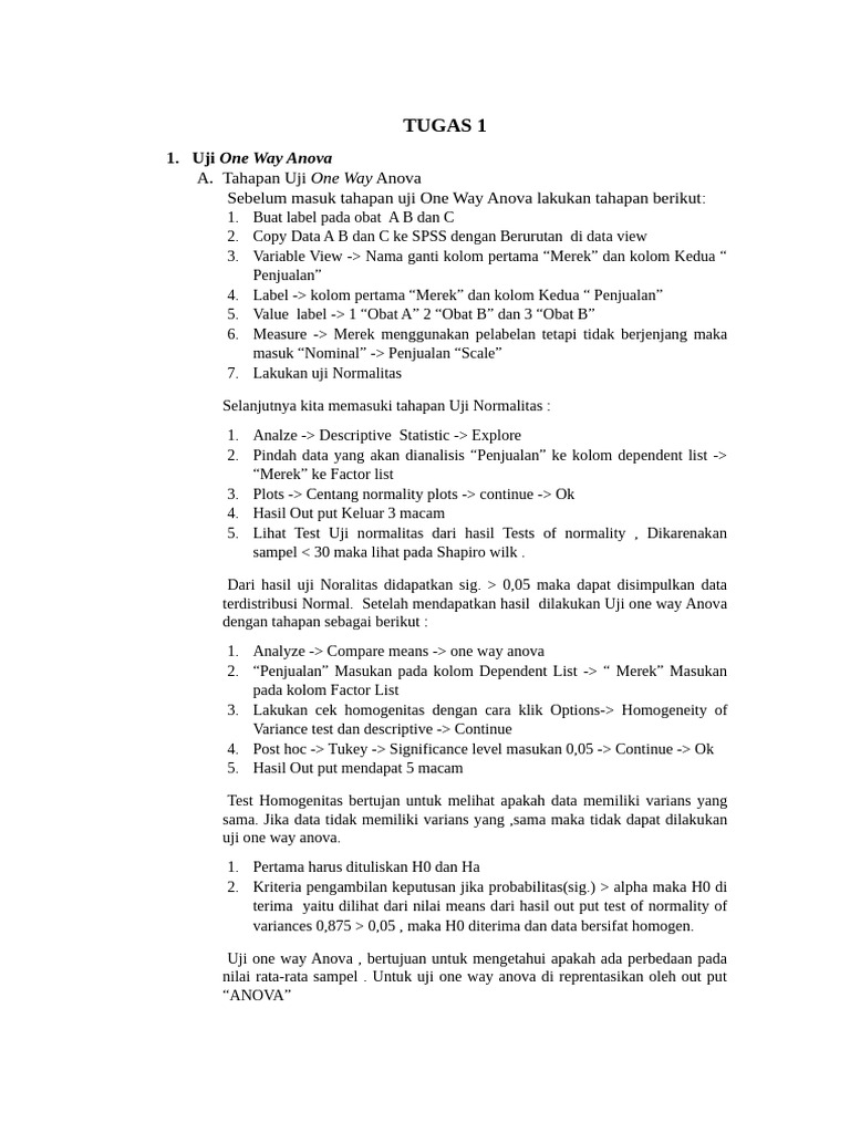 Makalah Uji Anova | PDF