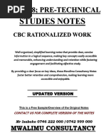 Grade 8 Rationalized Pretechnical Studies Notes (Complete) | PDF ...