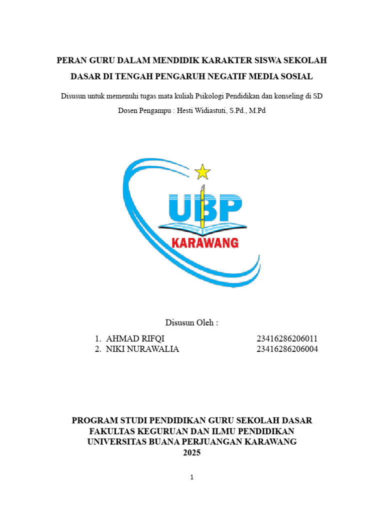 Makalah Uas Psikologi Pendidikan Kelompok 9 Sd23a | PDF