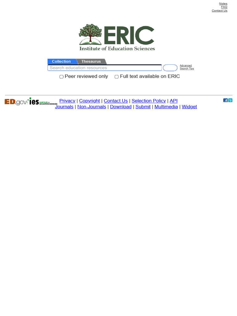 ERIC - Education Resources Information Center | PDF