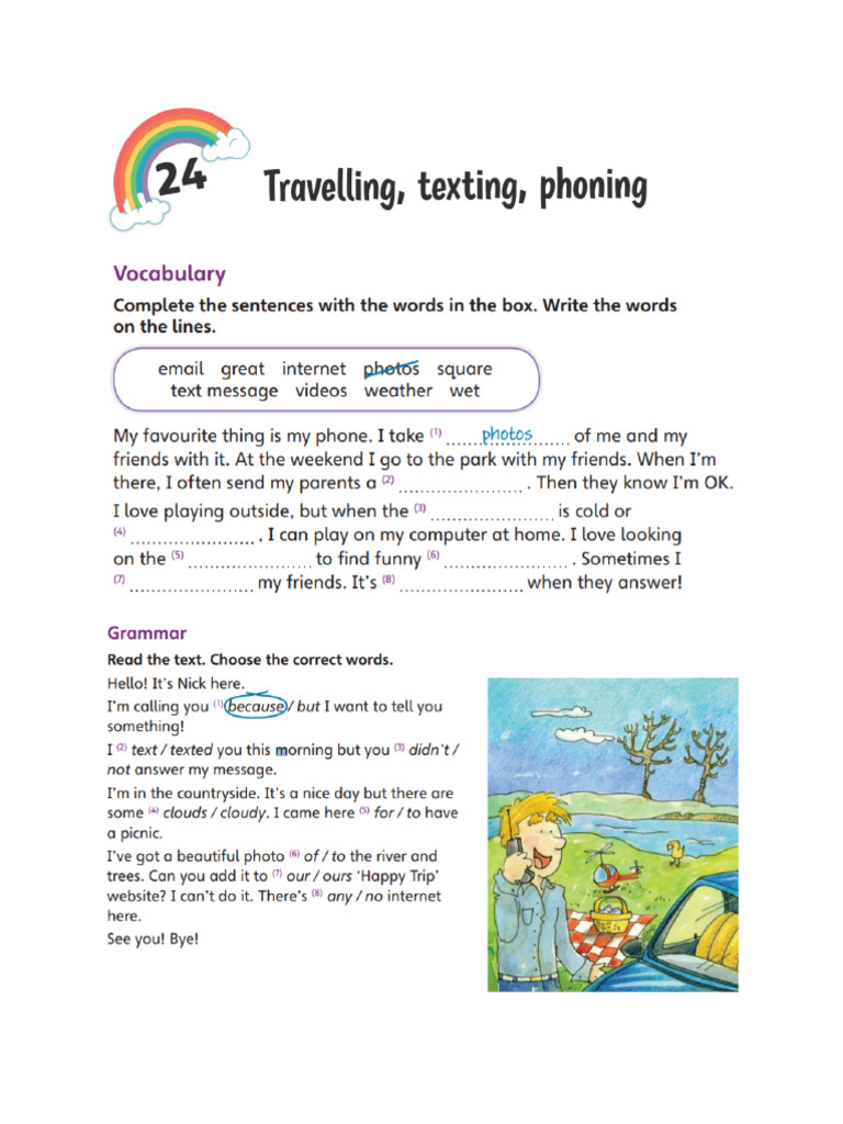 Unit 24 - Travelling, Texting, Phoning | PDF