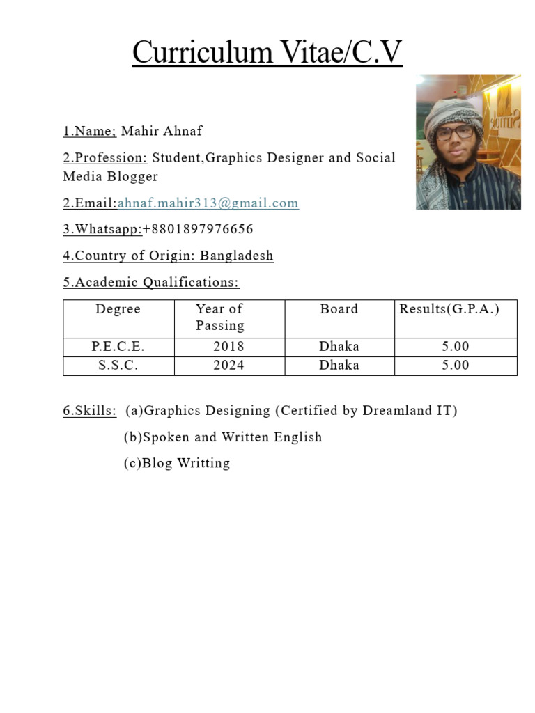 CV Raw | PDF