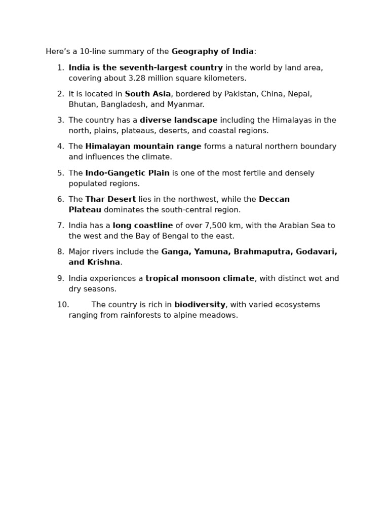 Geography of India | PDF