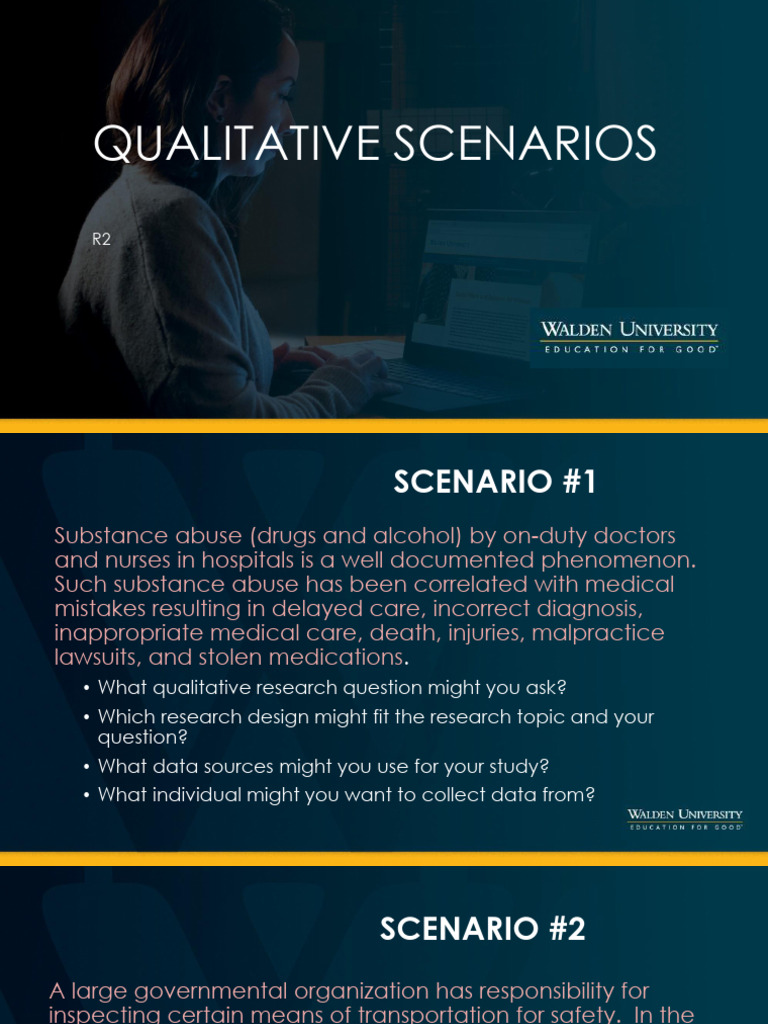 Qualitative Research Scenarios in Healthcare | PDF