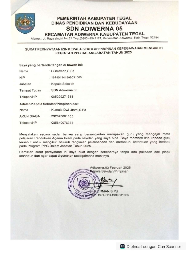 Surat Ijin KS - Kumala | PDF