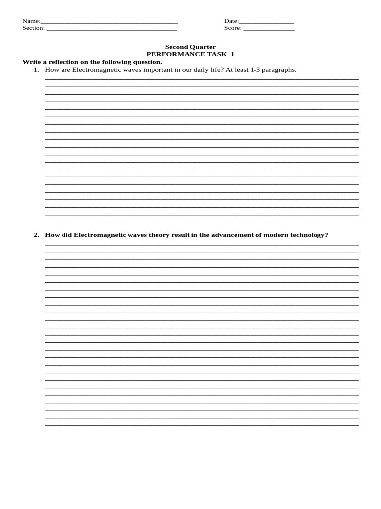 SCIENCE 10 Learning Distance Activity | PDF | Physical Phenomena ...