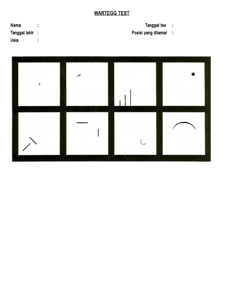 Wartegg Test Form | PDF