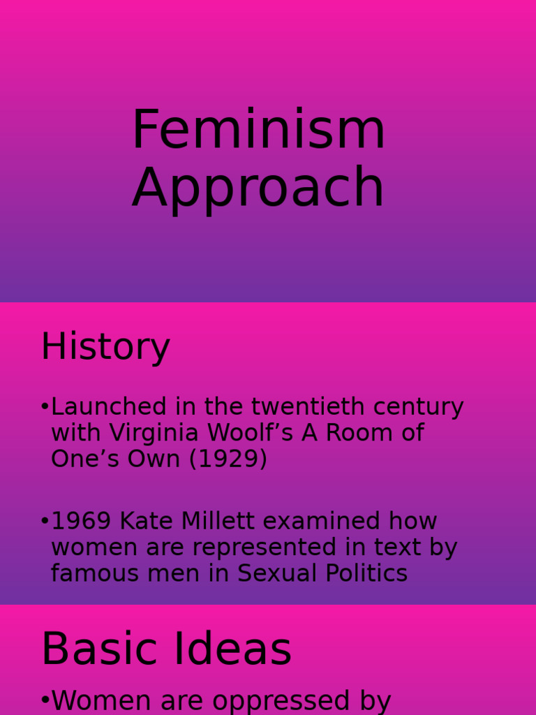Feminism ApproachPPT | PDF