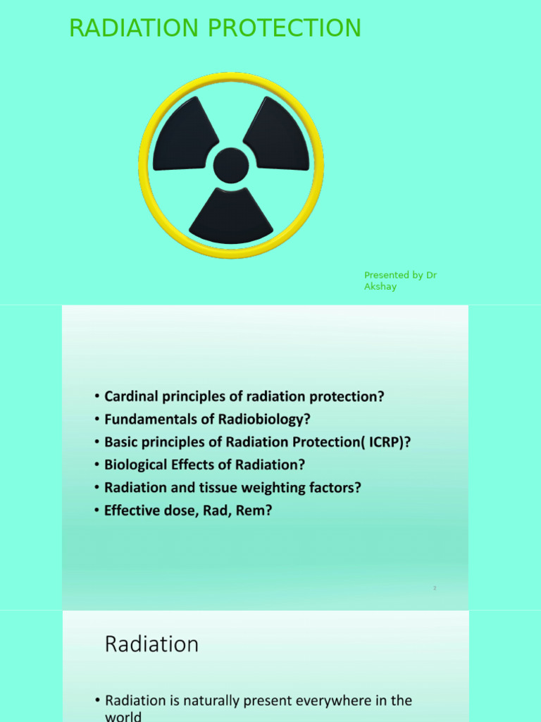 Radiation Protection | PDF