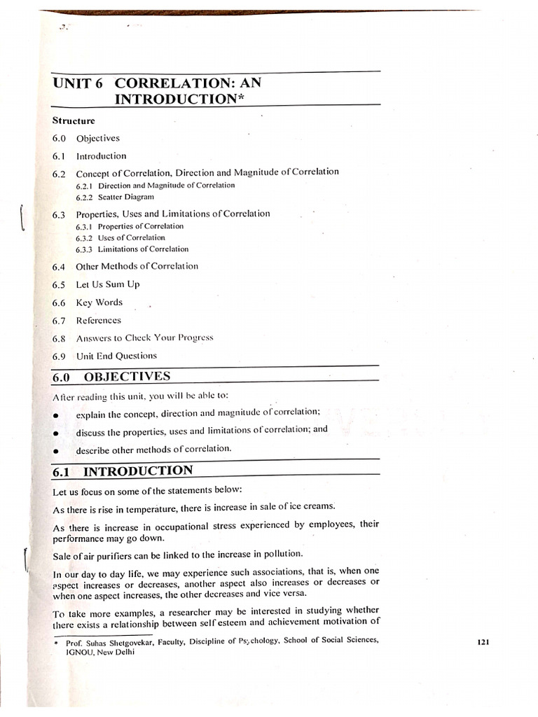 Correlation and Spearman Rho Calculation. Notes | PDF