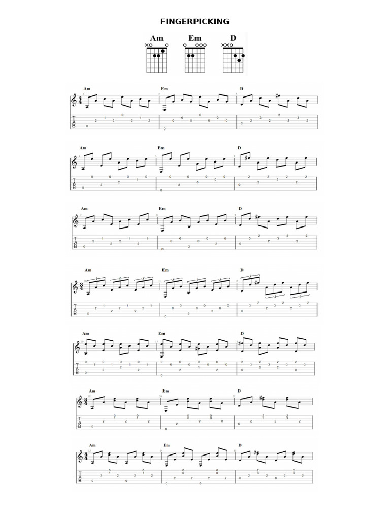 FINGERPICKING | PDF