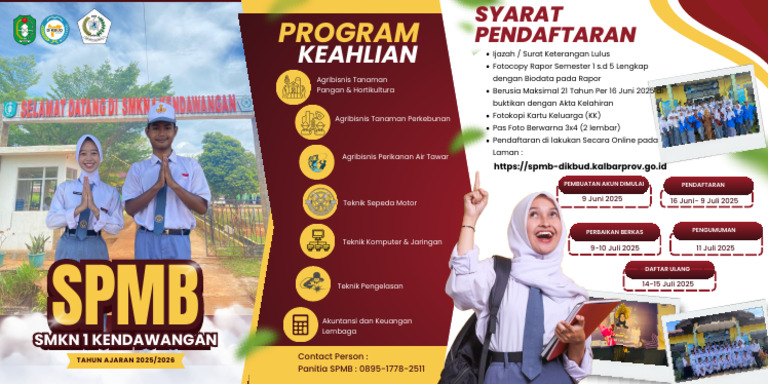 Spanduk Pendaftaran SPMB 2025 | PDF