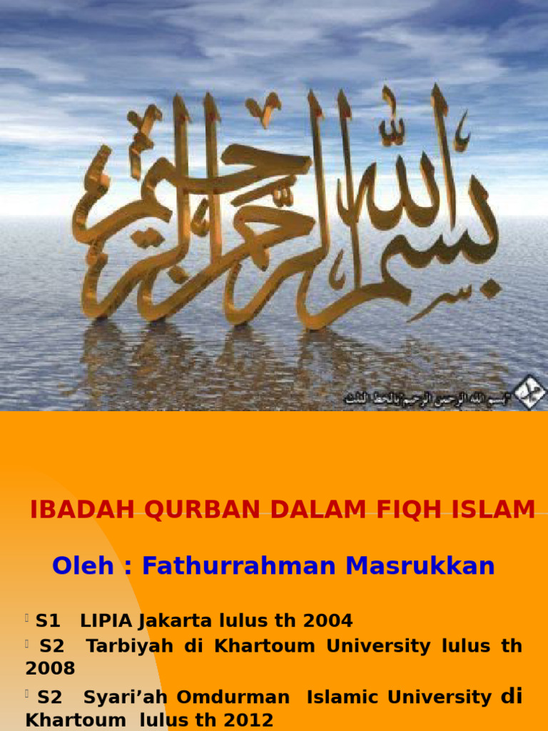 Ibadah Qurban Dalam Fiqh Islam | PDF