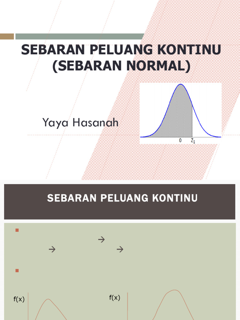 Sebaran Normal dalam Peluang Kontinu | PDF