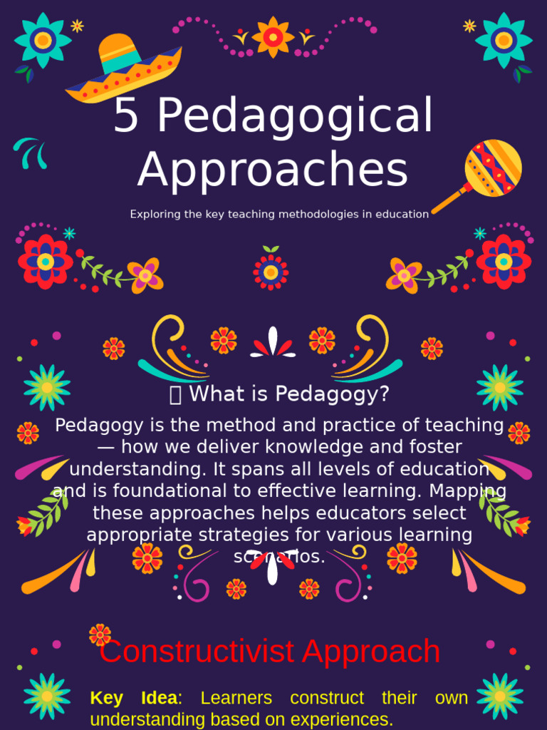 5 Pedagogical Approaches | PDF