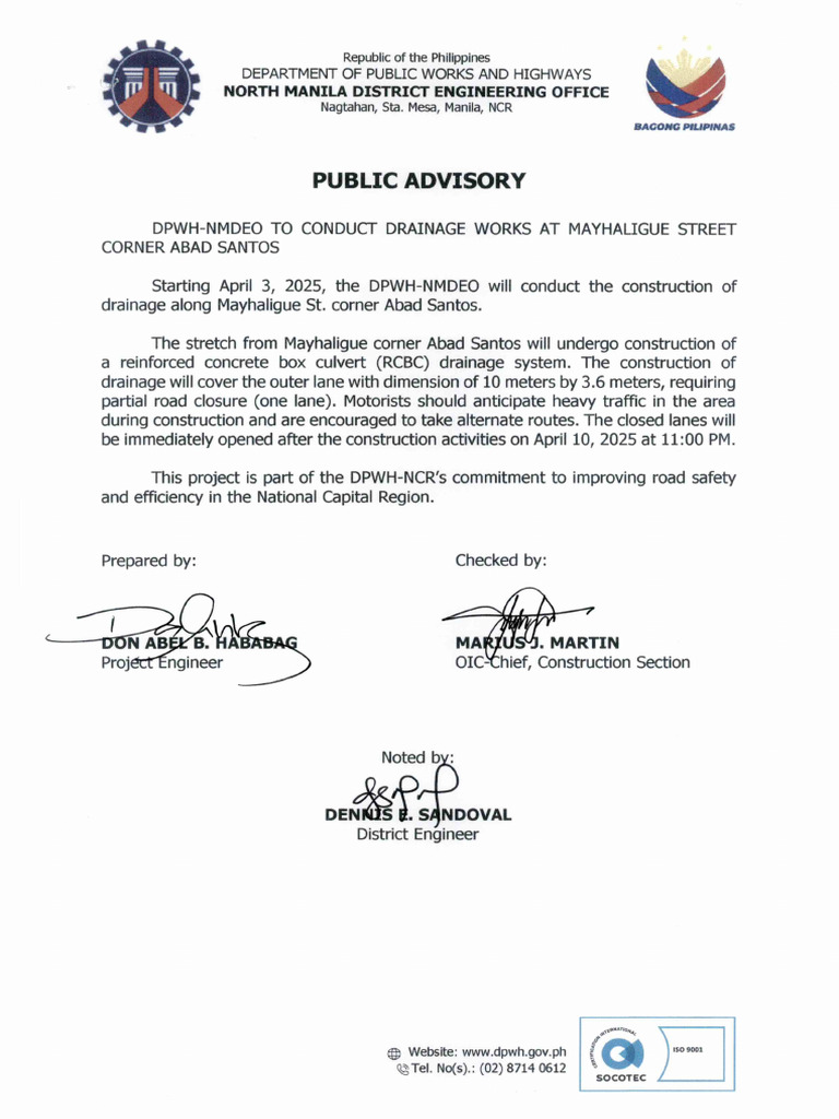 Mayhaligue P2 Advisory | PDF