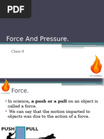 Force and Pressure Grade 8 CBSE NCERT Textbook | PDF