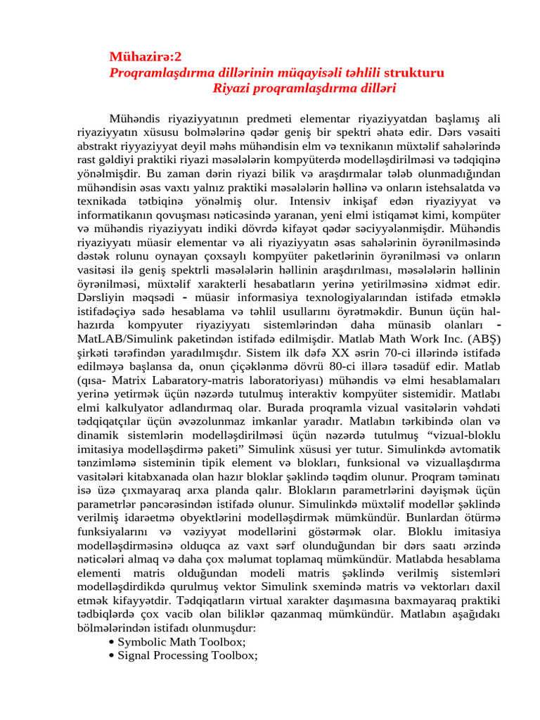 Matlab 1 3 Muh | PDF