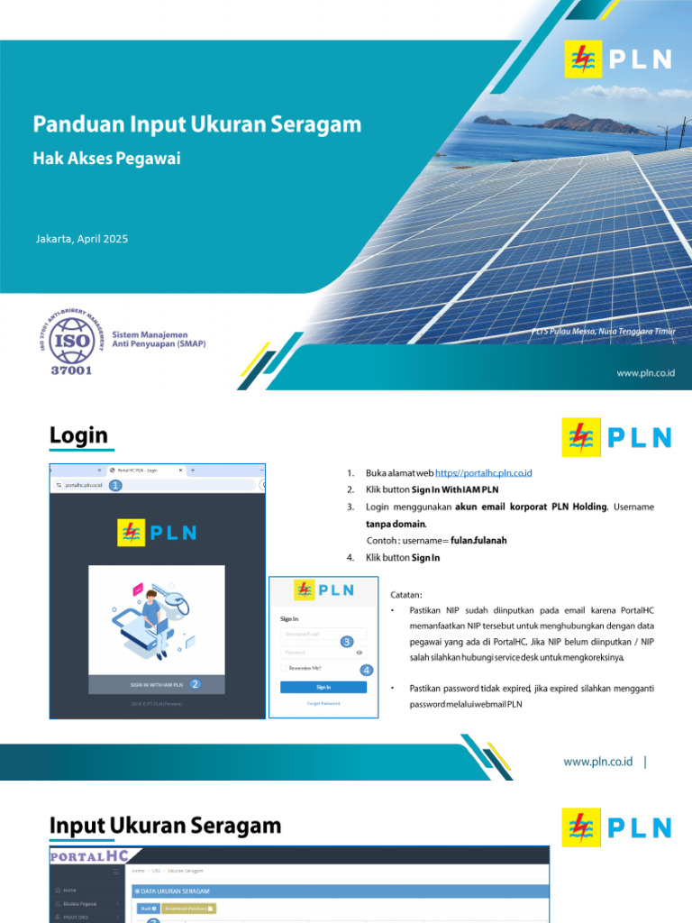 Spesifikasi Ukuran Baju PLN 2023 | PDF