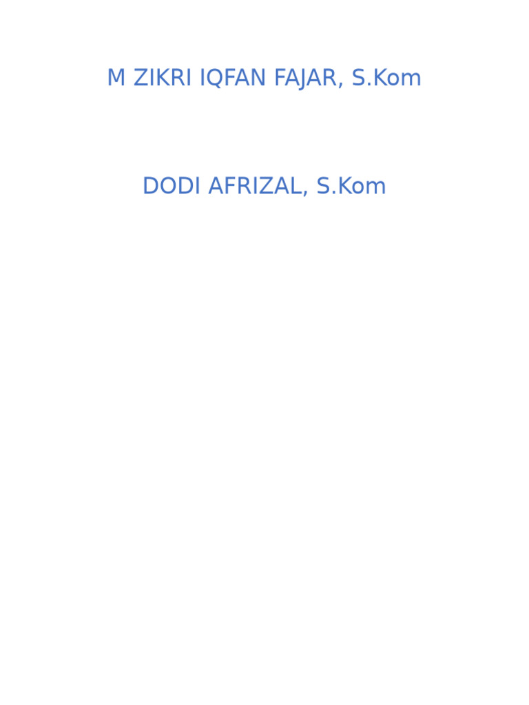 M Zikri Iqfan Fajar | PDF