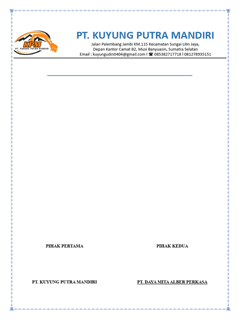 Surat Serah Terima Hilux BG 8564 Bo PT Dap | PDF