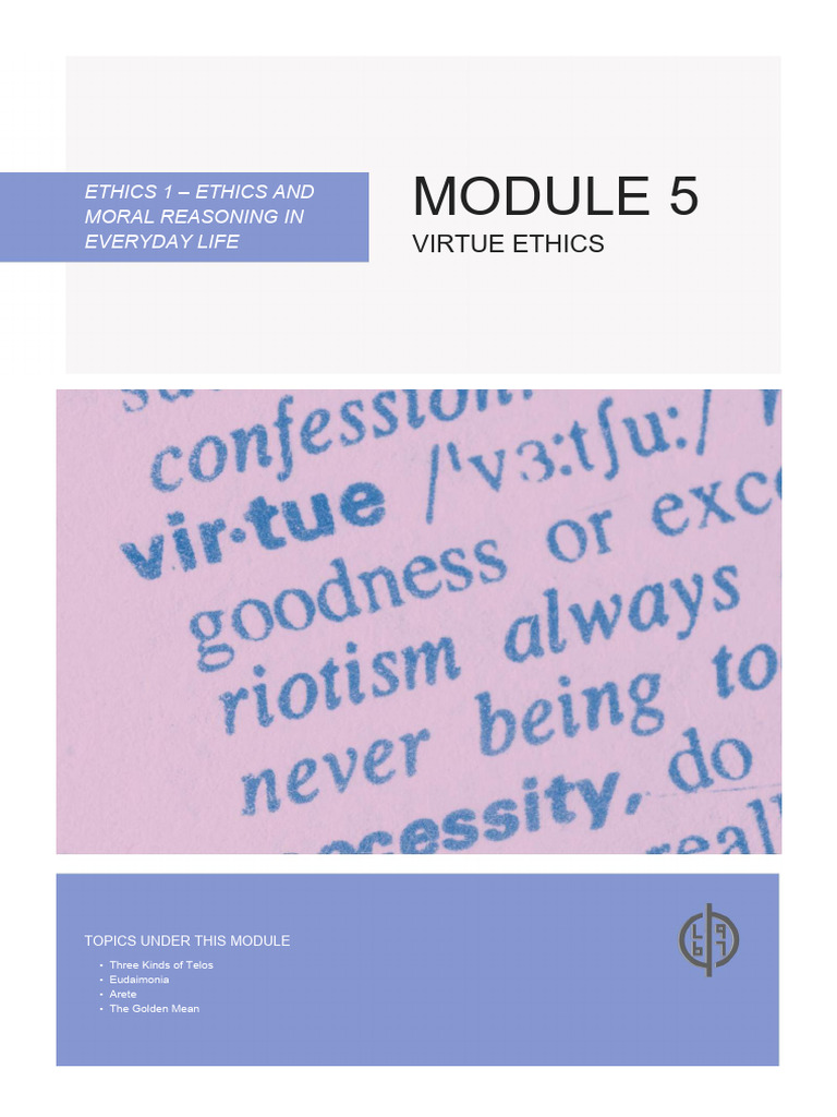 Basics Handout For The Module-5-Virtue-Ethics | PDF | Virtue | Applied ...