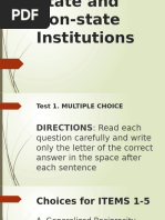 Ucsp - State and Non State Institutions | PDF | Presidents Of The ...