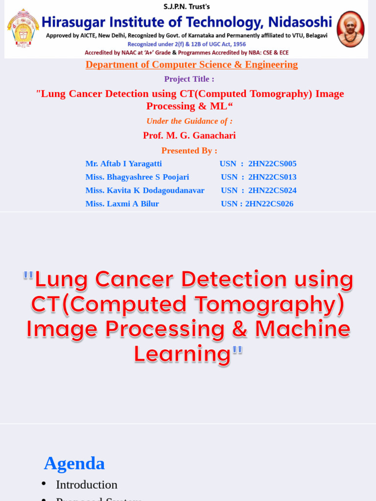 Lung Cancer Detection | PDF | Ct Scan | Machine Learning