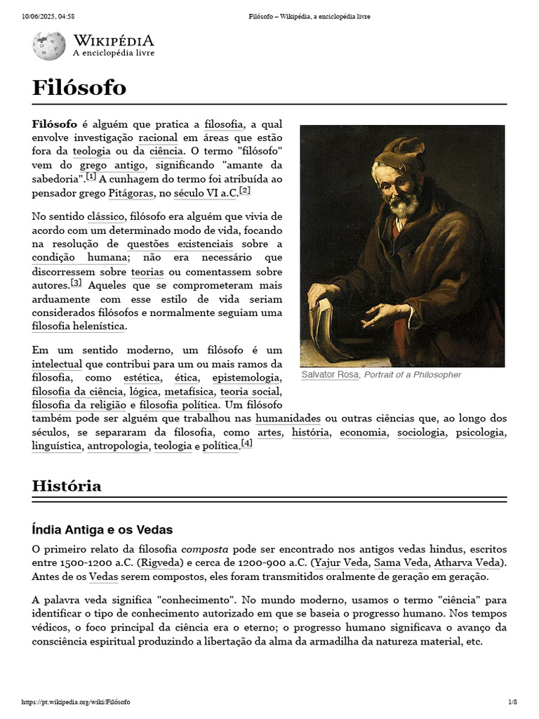 O que é um Filósofo: Definição e História | PDF | Educação em Artes ...
