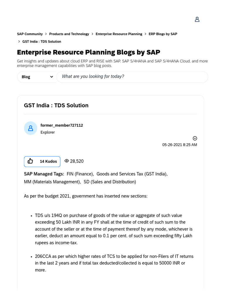 GST India TDS Solution 1725605895 | PDF | Invoice | Taxes