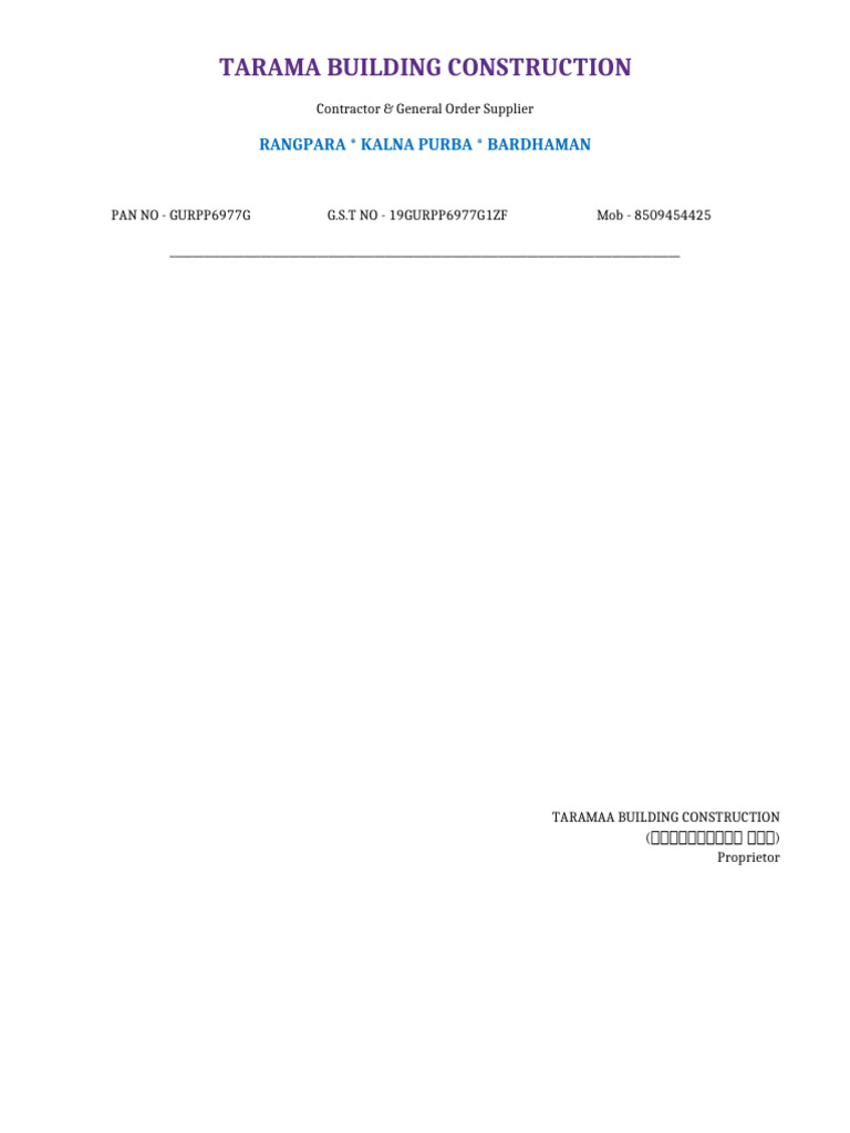 Tarama Building Construction Pad Style | PDF