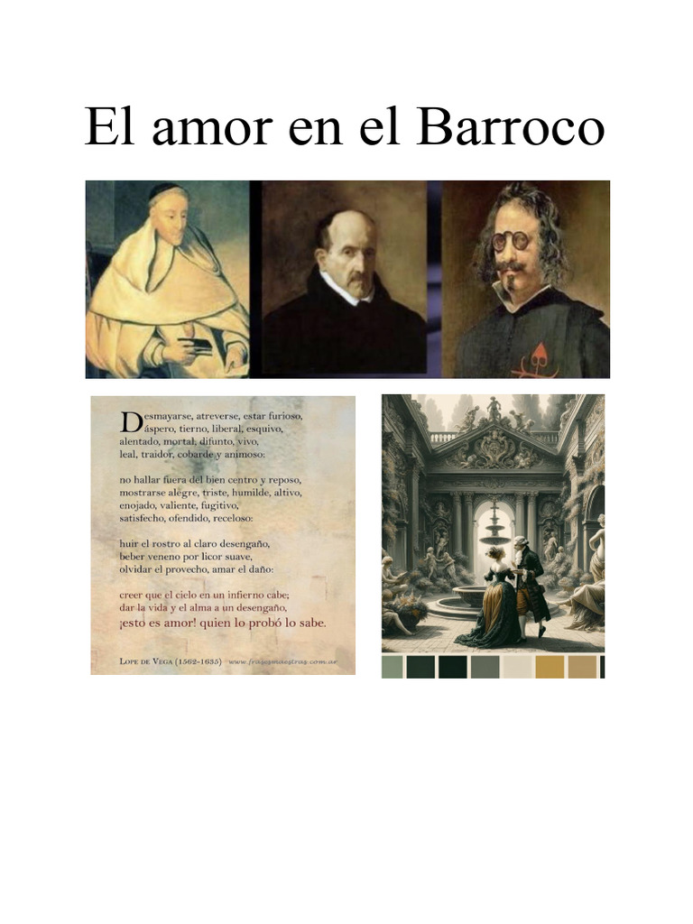 El Amor en El Barroco | PDF | Barroco | Amor