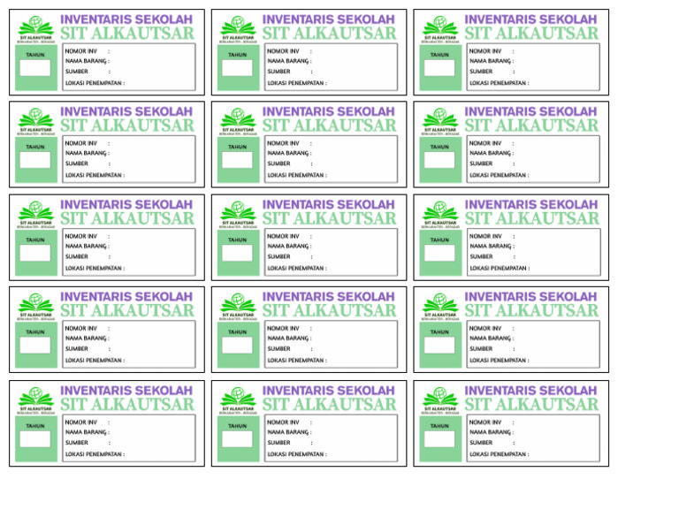 Label Inventory | PDF