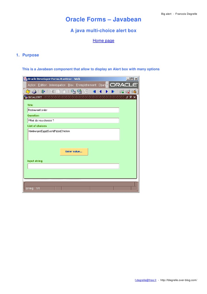 Oracle Forms - Javabean: A Java Multi-Choice Alert Box | PDF | Java ...