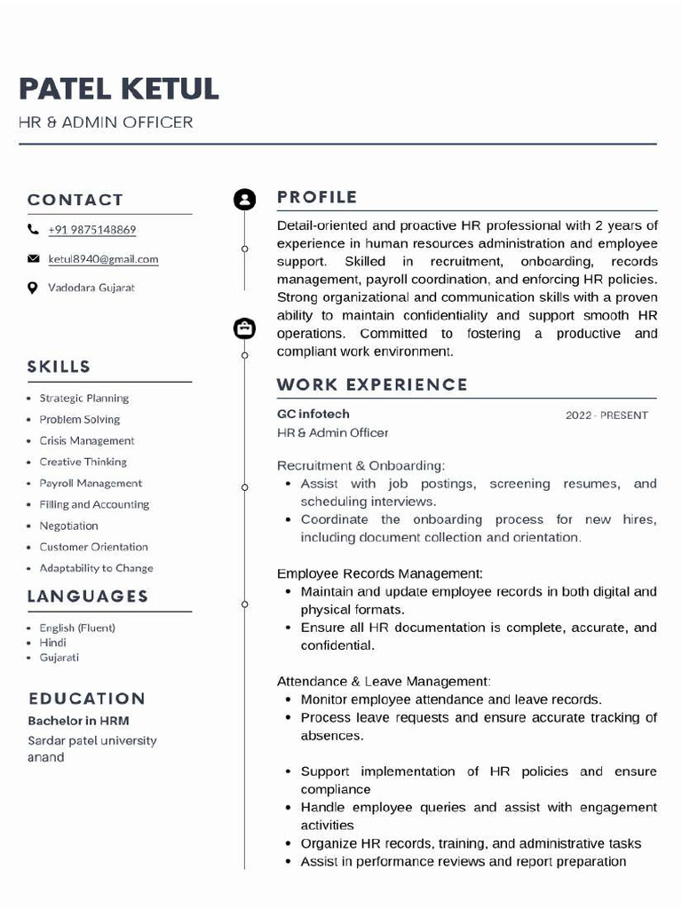 CV. Patel Ketul | PDF