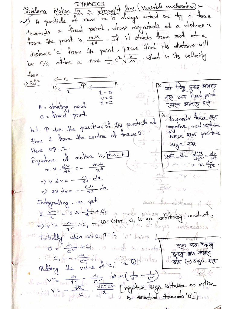 Dynamic of A Particle | PDF