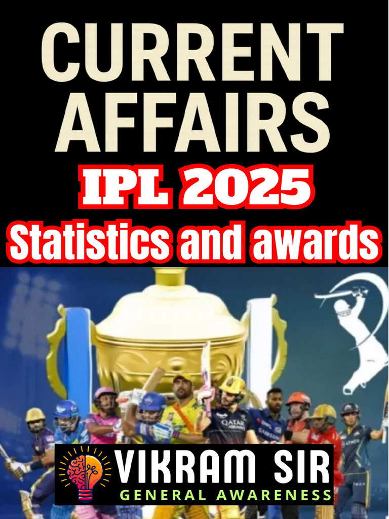 IPL 2025 Overview and Awards | PDF | Professional Sports Leagues | Ball ...
