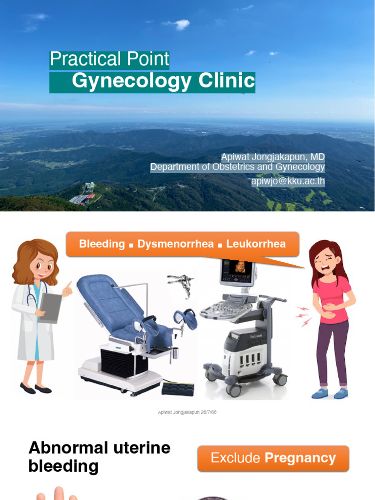 3 Practical Point in OPD GYN Apiwat Jongjakapun 2 | PDF | Medical Specialties | Female Mammals