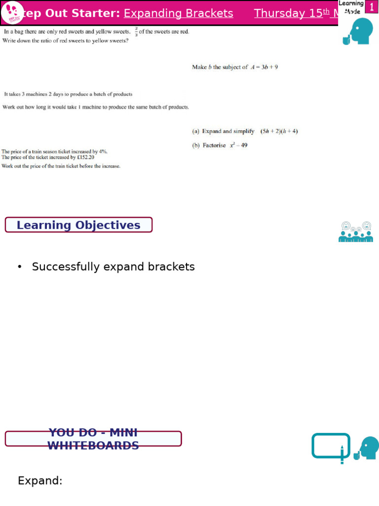Expanding Brackets | PDF