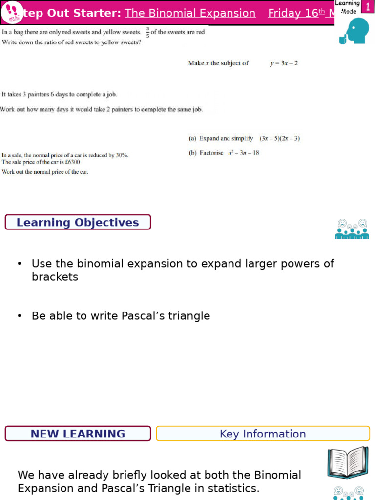 The Binomial Expansion | PDF