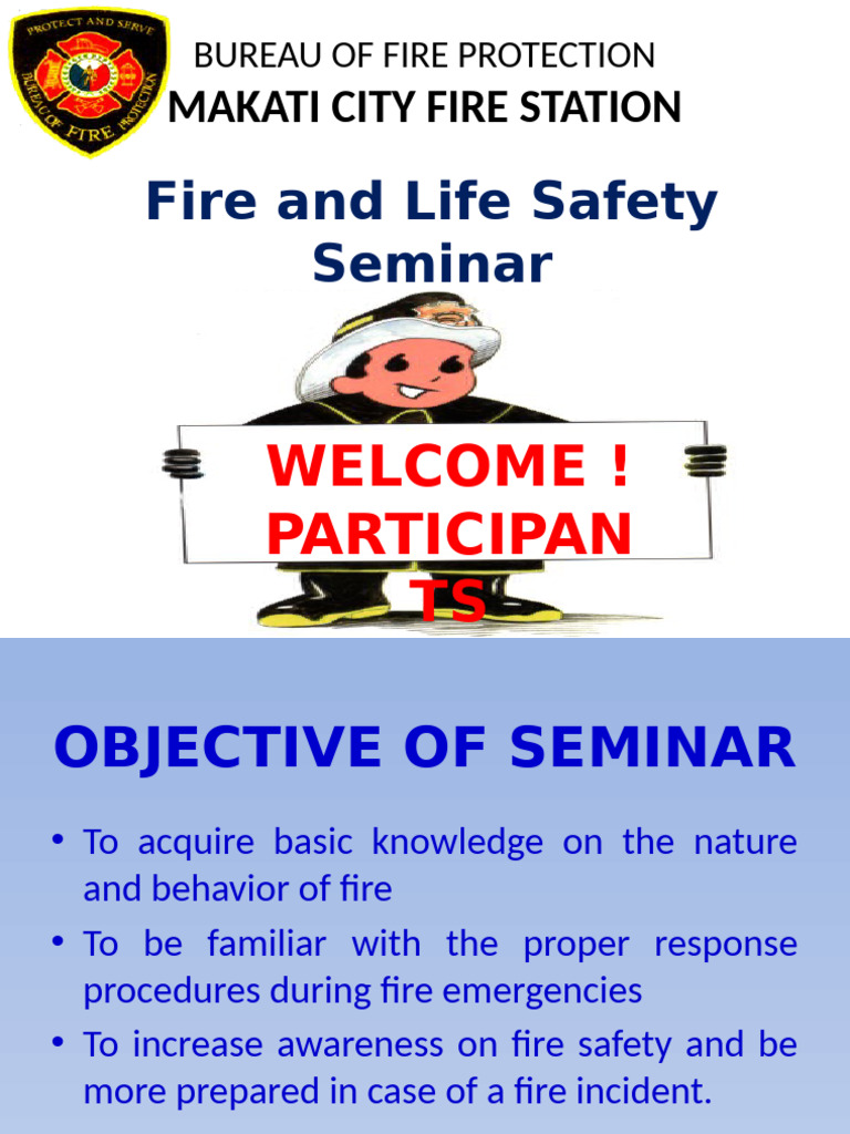BFP Fire Safety Seminar | PDF | Fires | Fuels