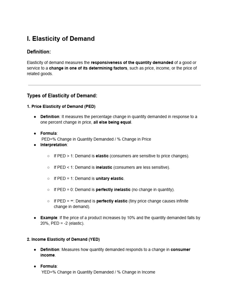 Elasticity of Demand and Supply | PDF | Demand | Price Elasticity Of Demand