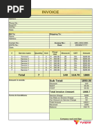 Laundry Bill Format 01 | PDF