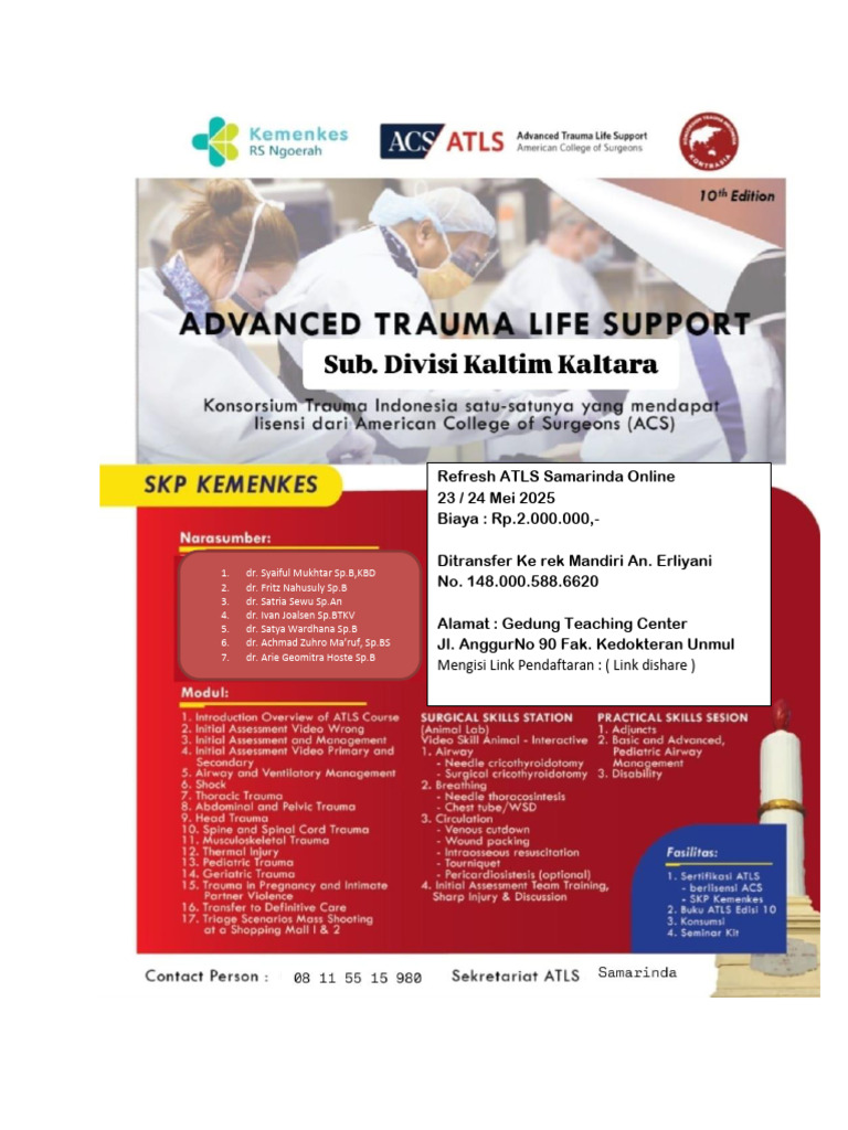 Brosur Refresh ATLS 2025 | PDF