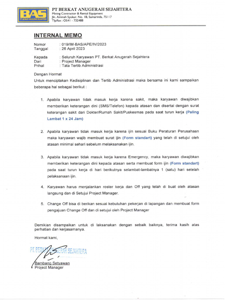 IM - Tata Tertib Administrasi. | PDF