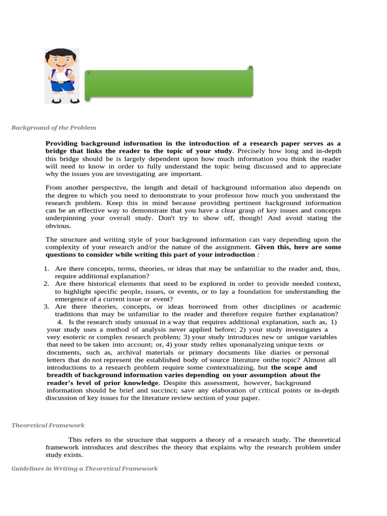 Background of The Problem | PDF | Hypothesis | Scientific Method