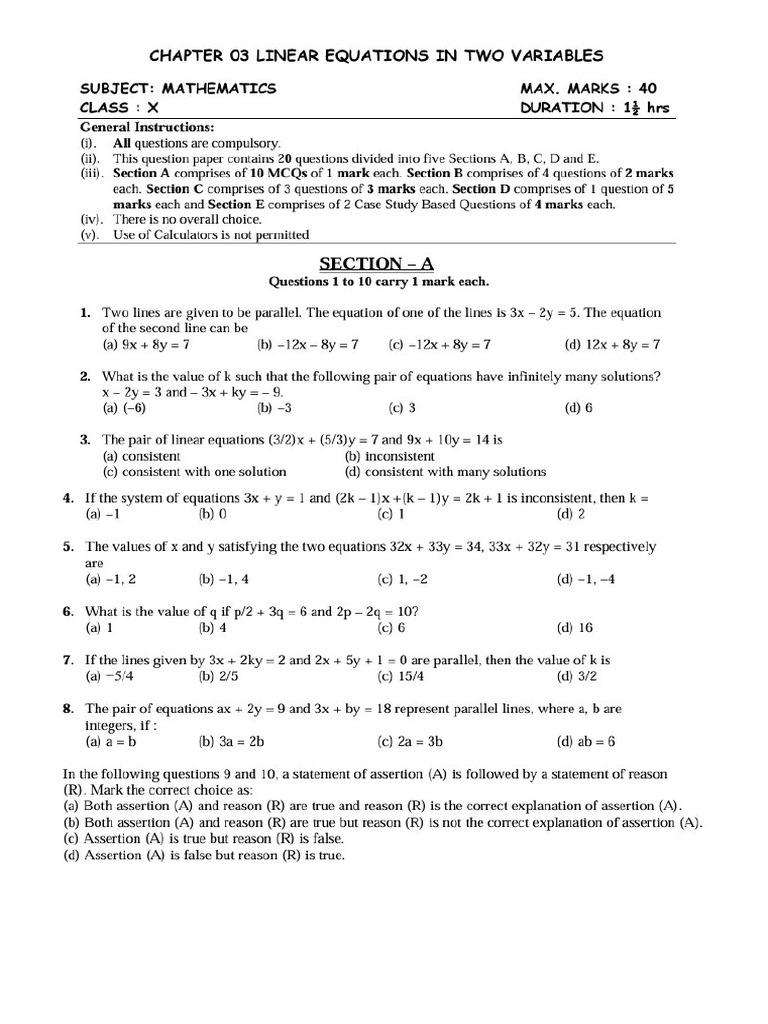 Chapter 3 Maths | PDF