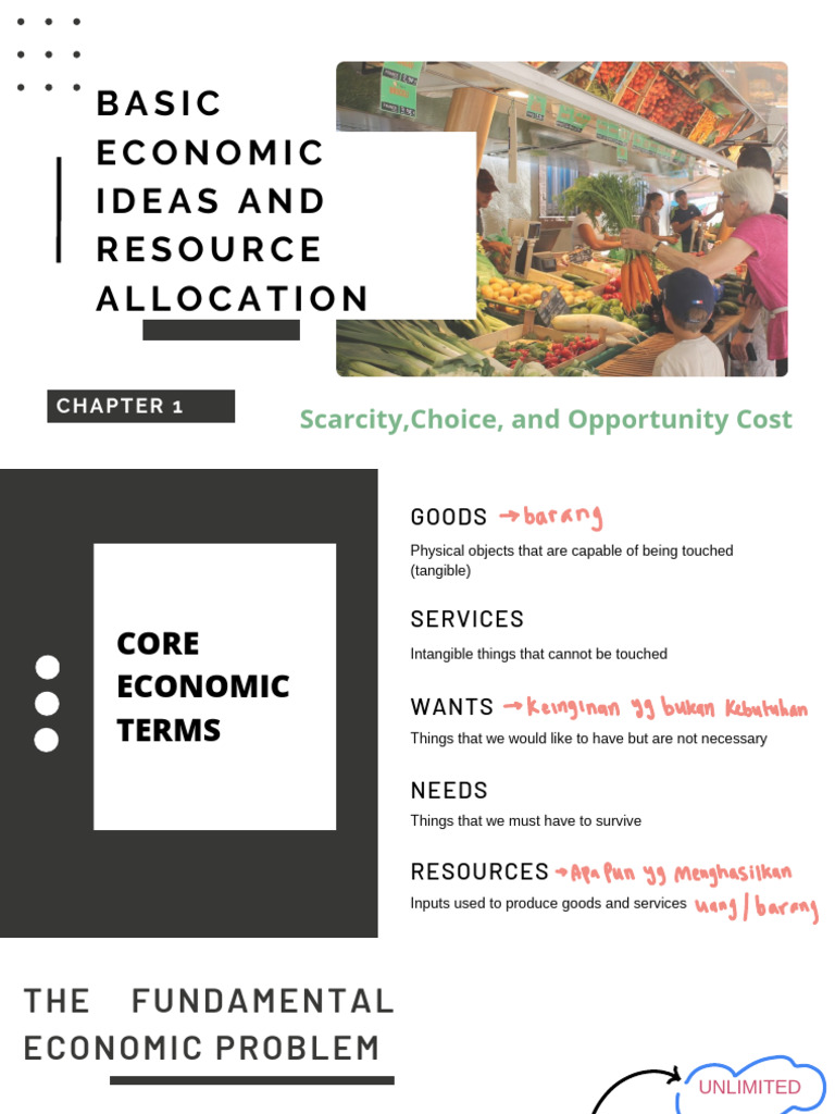 Basic Economic Ideas and Resource Allocation As Level | PDF ...