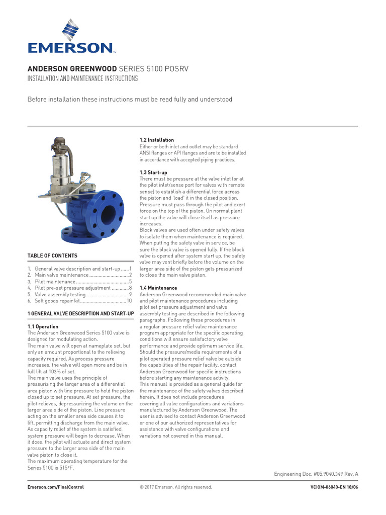 Manual Agco Series 5100 Posrv Iom Anderson Greenwood en en 5196240 ...